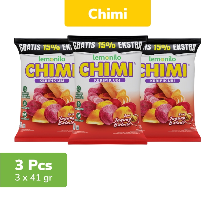 Jual 3 Pcs Lemonilo Chimi Ubi Jagung Balado 41g | Shopee Indonesia