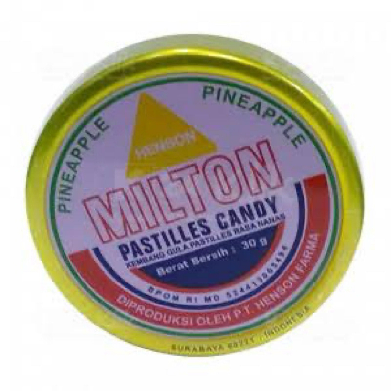 Jual MILTON PASTILLES Candy 15g Rasa NANAS | Shopee Indonesia