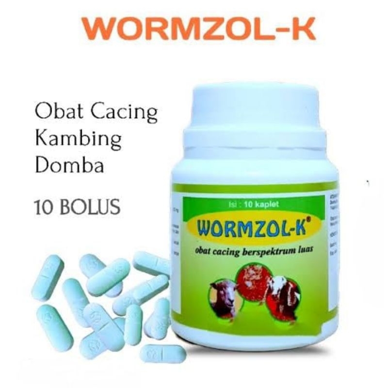Jual obat cacing kambing wormzol k isi 10 pil | Shopee Indonesia