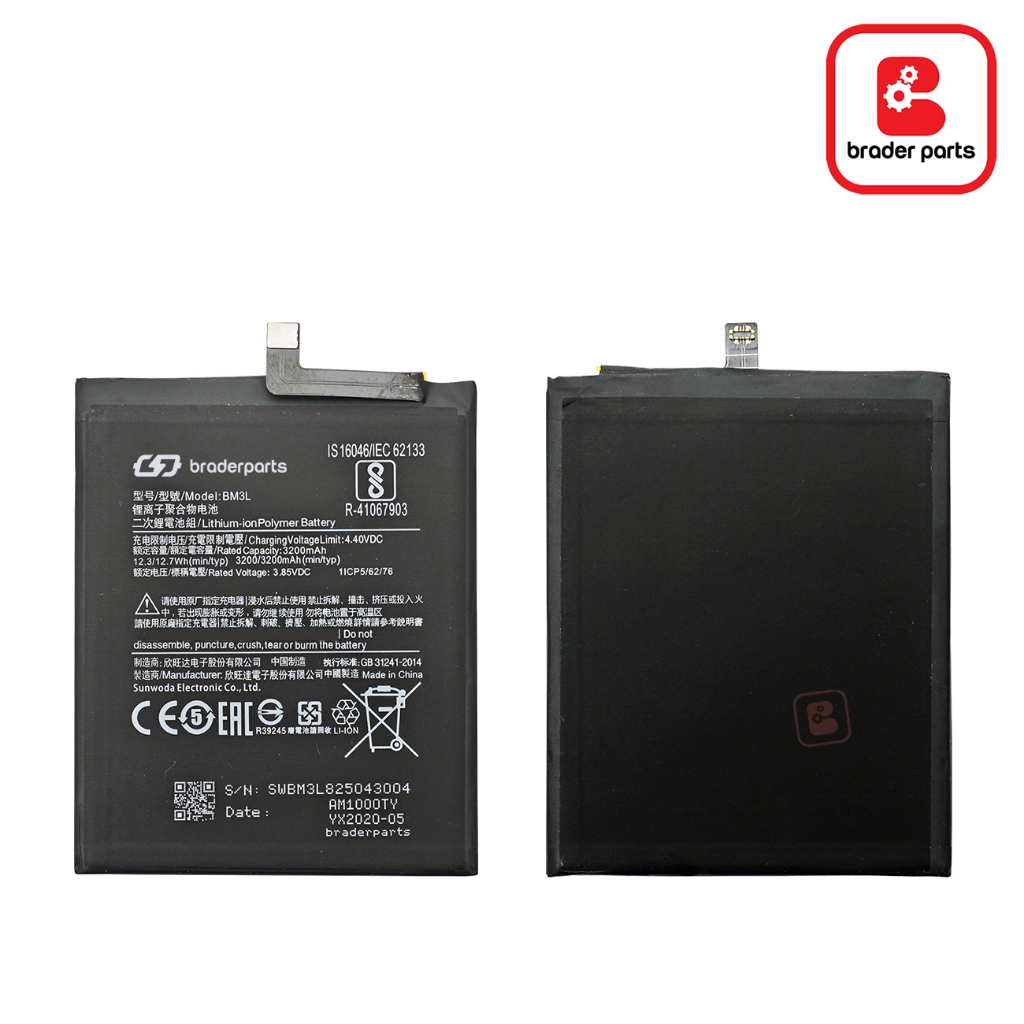 Jual BraderParts Baterai Battery 4213 untuk Model Mi 9 BM3L | Shopee ...