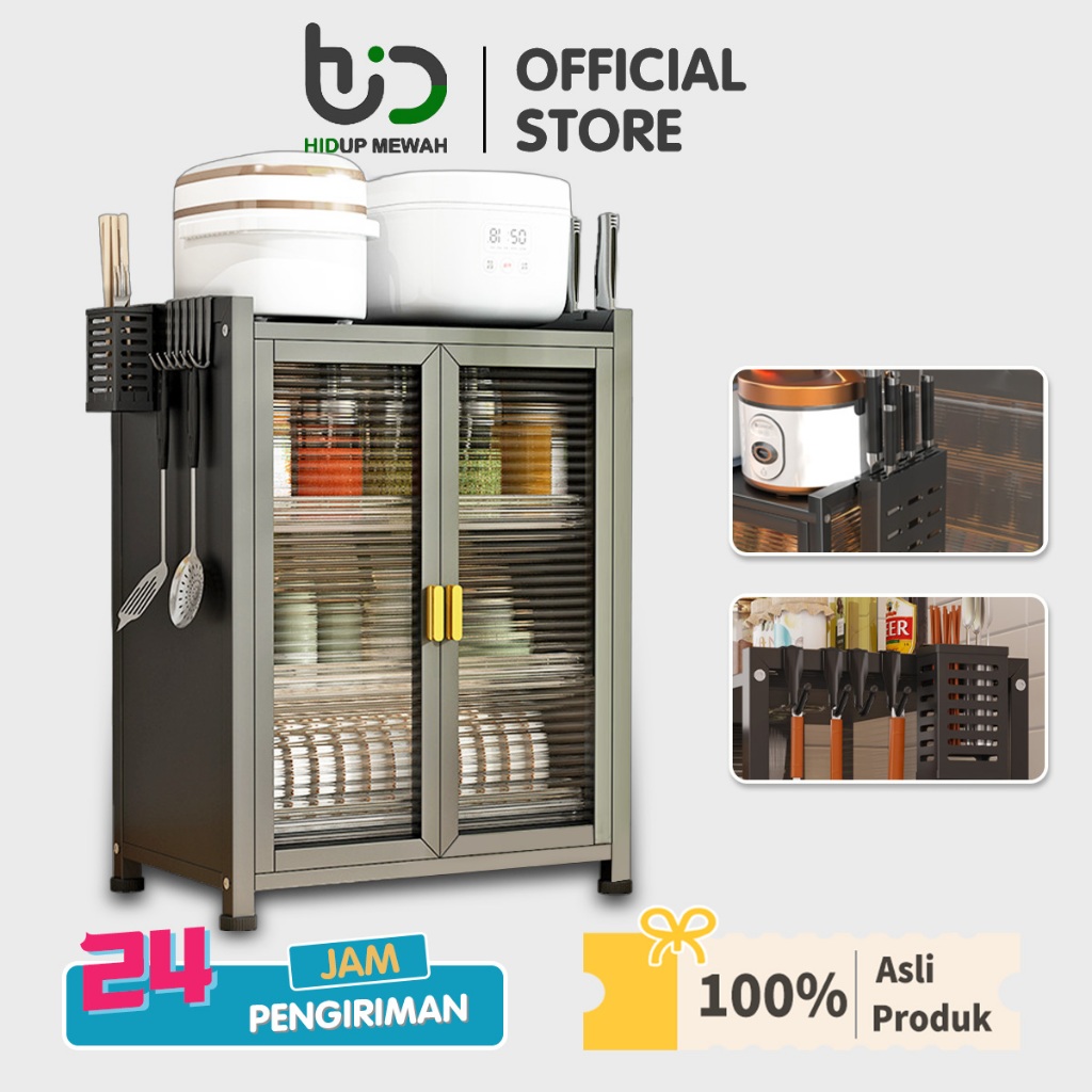 Jual Hidup Mewah Rak Piring Tertutup Rak Cuci Piring Stainless ...