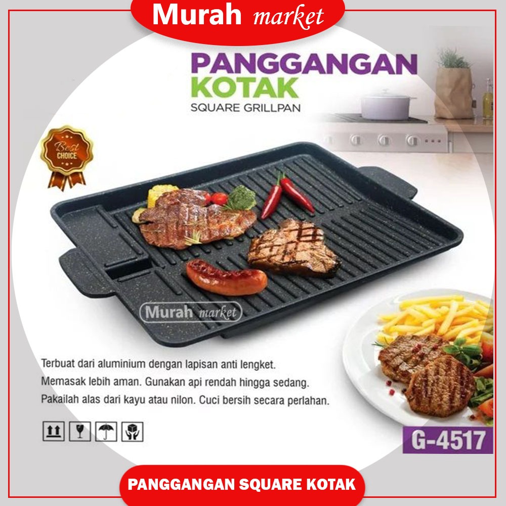 Jual Smokeless BBQ Grill Pan Bulat/Kotak Kompor High Quality / Ultra ...