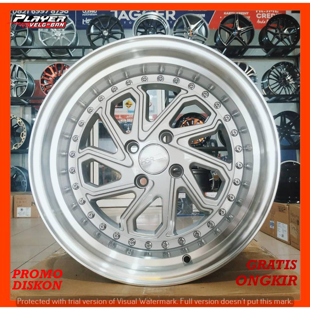 Jual VELG MOBIL RING16 CELONG LEBAR BELANG HSR DOBO R16 L8/9 PCD4x100 ET30/25 UNTUK JAZZ RAIZE ...