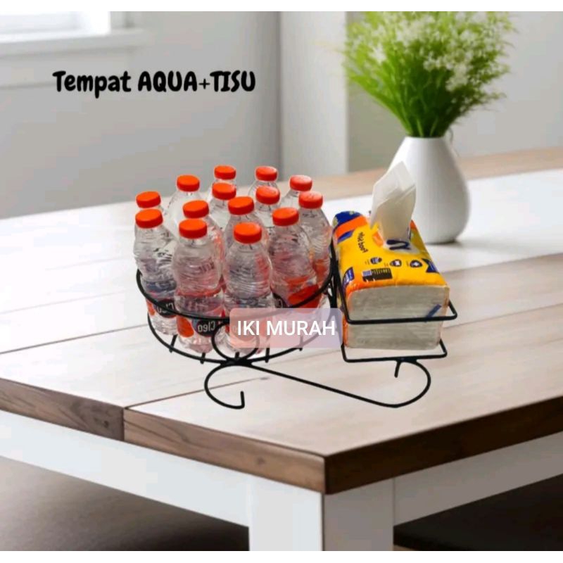 Jual Rak Botol / Rak Tisu / Rak Aqua Mini / Rak minuman 2in1 /rak Aqua ...