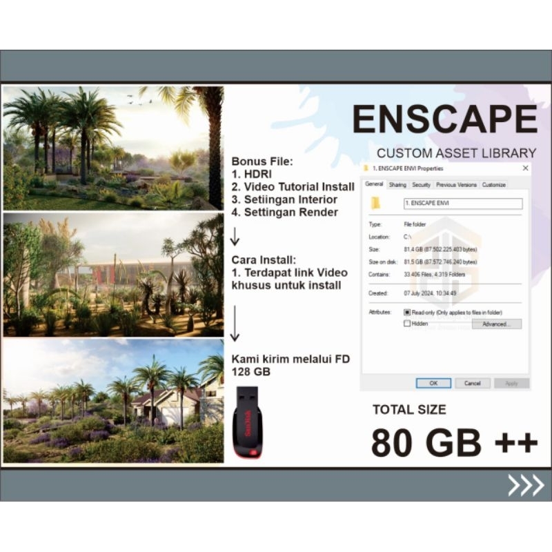 Jual Enscape Custom Asset Library | Shopee Indonesia
