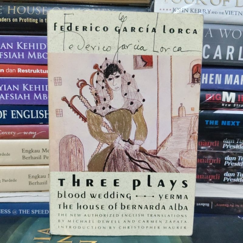Jual FEDERICO GARCIA LORCA • THREE PLAYS - BLOOD WEDDING - YERMA - THE ...