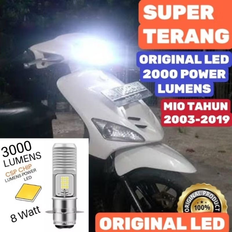 Jual Lampu depan LED MIO BEAT VARIO SUPER TERANG semua kendaraan metic ...