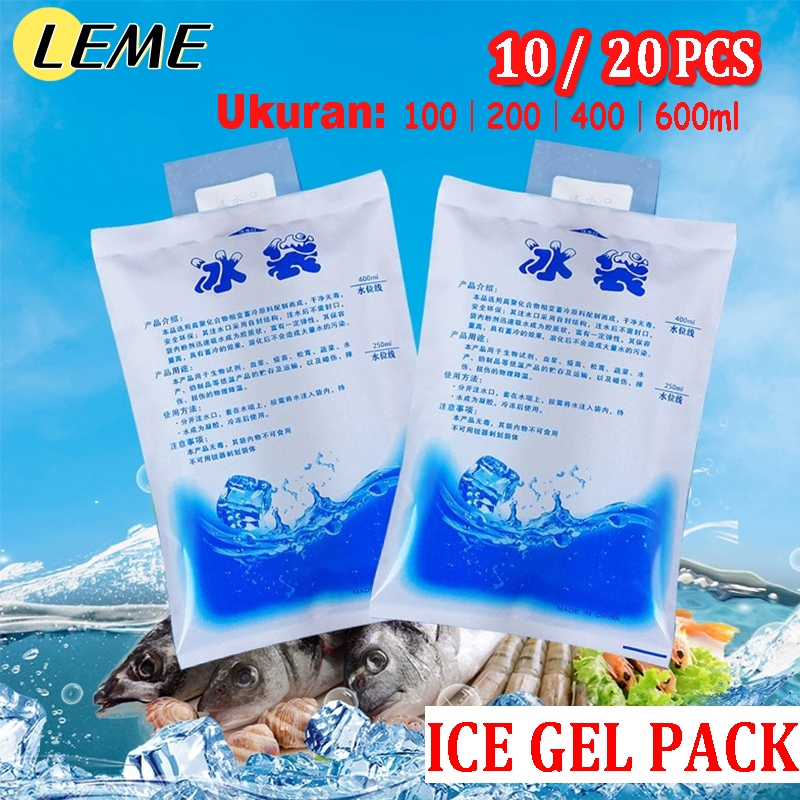 Jual 10/20PCS Ice Gel Pack Kantong Es Pendingin Makanan Thermafreeze ...