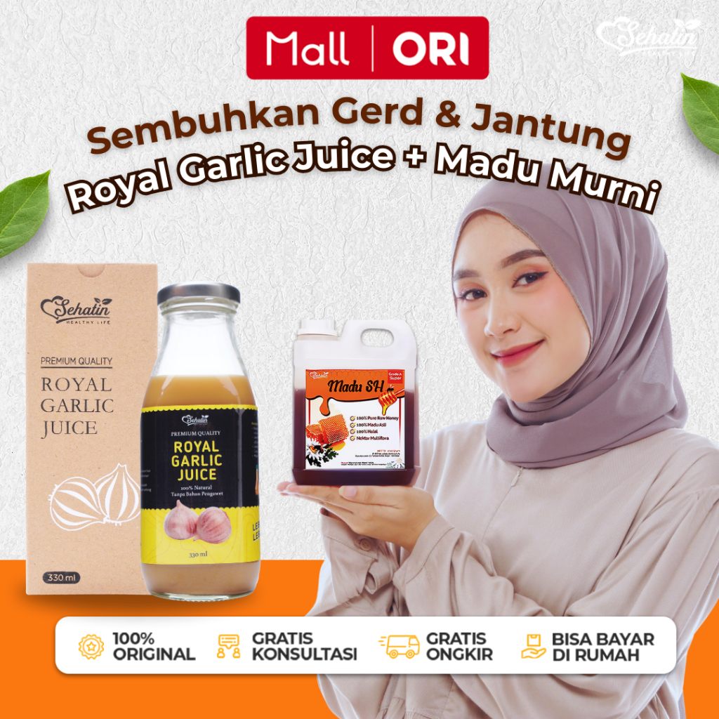 Jual Royal Garlic Juice Jus Bawang Putih Tunggal + Madu Murni Asli Pure ...
