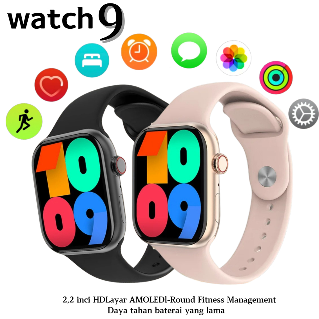 Jual Watch Serise 9 45mm Smart watch HD AMOLED Layar sentuh definisi ...