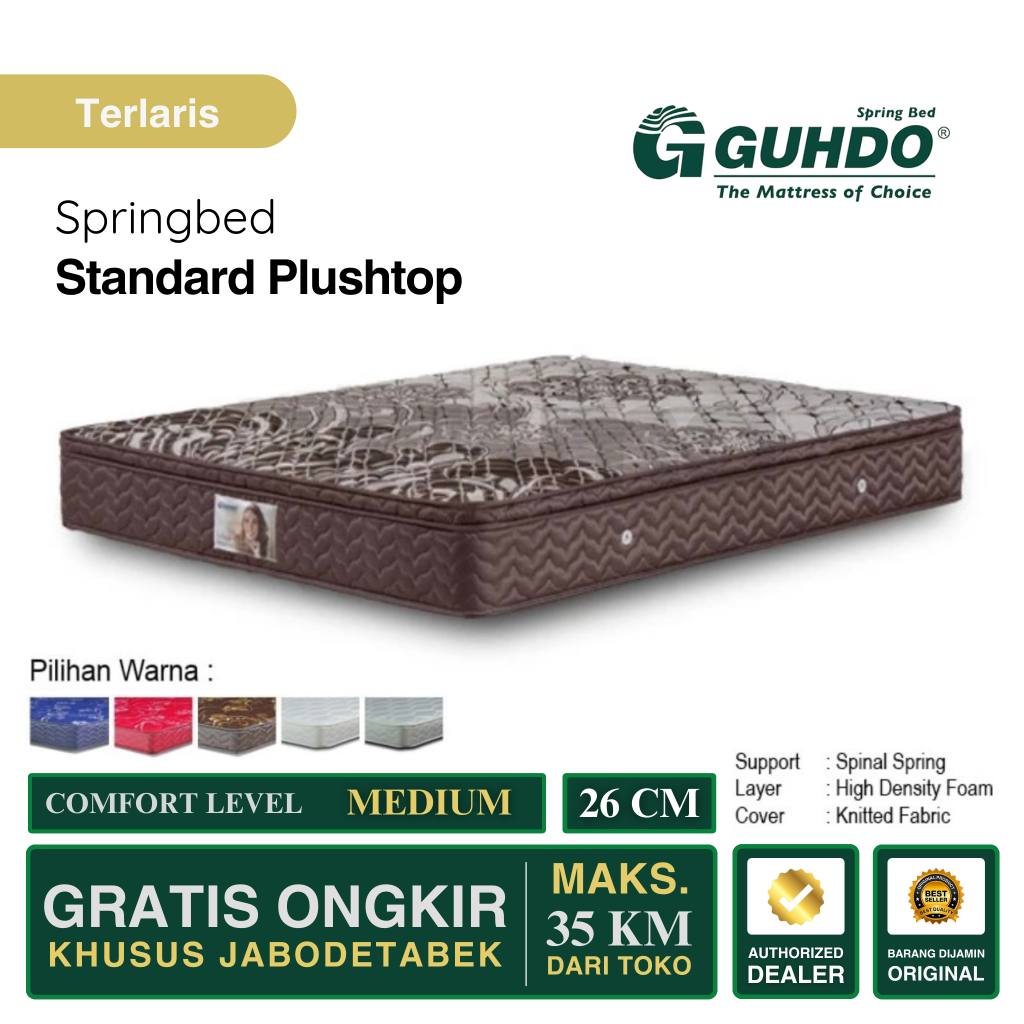 Jual Kasur Springbed GUHDO Standard Plushtop / Plush Top [Kasur Saja] | Shopee Indonesia