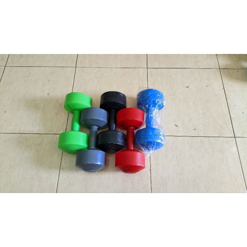 Jual WANNAFIT / barbel / Dumbell warna warni siap pakai / Dumbell warna ...