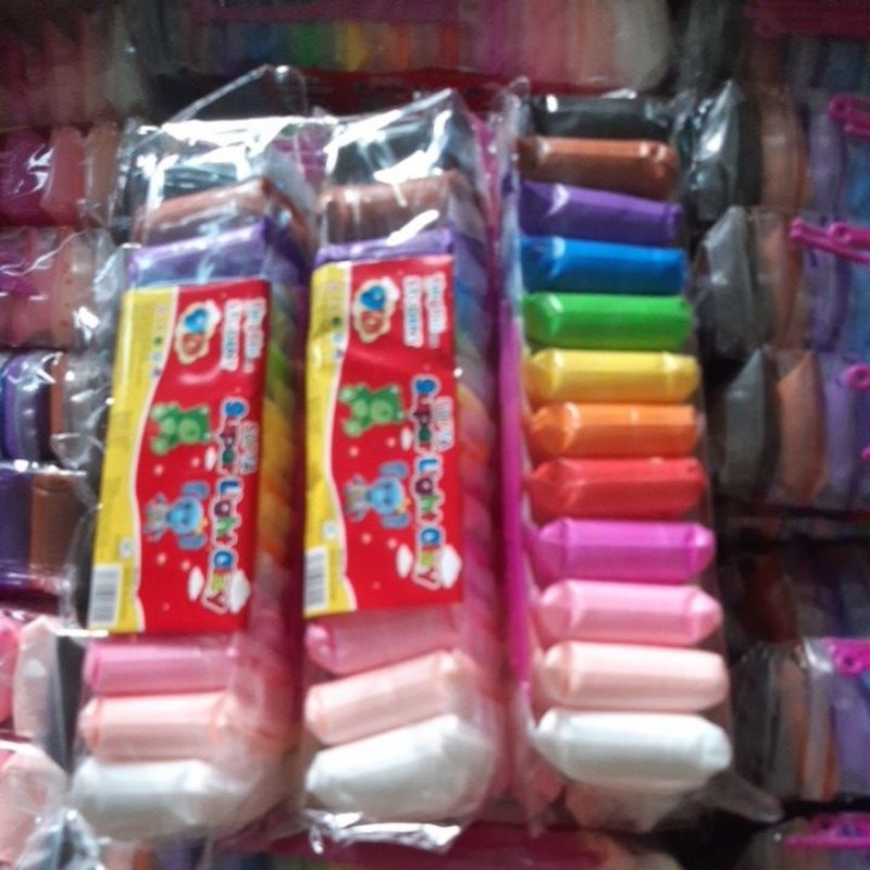 Jual clay lucu 12 warna cute/mainan anak edukasi/clay polymer 12 warna ...