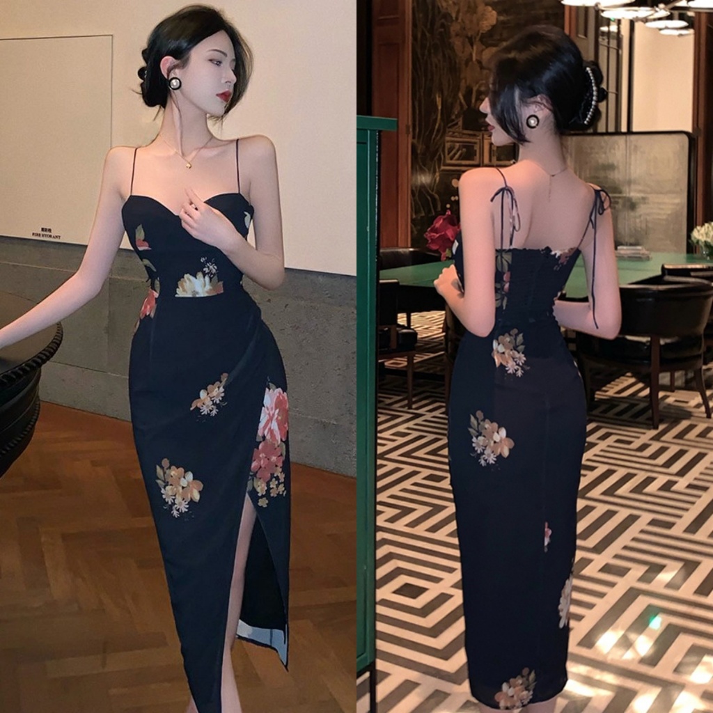 Jual EMITA BLOOM summer baju flowy long dress pantai bunga bunga press ...