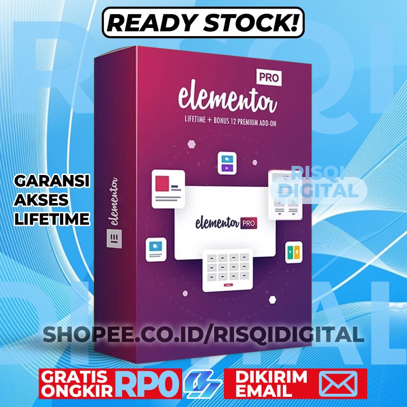 Jual PROMO!! ELEMENTOR PRO Lifetime Unlimited Web + Bonus + FREE Update Selamanya Installer ...