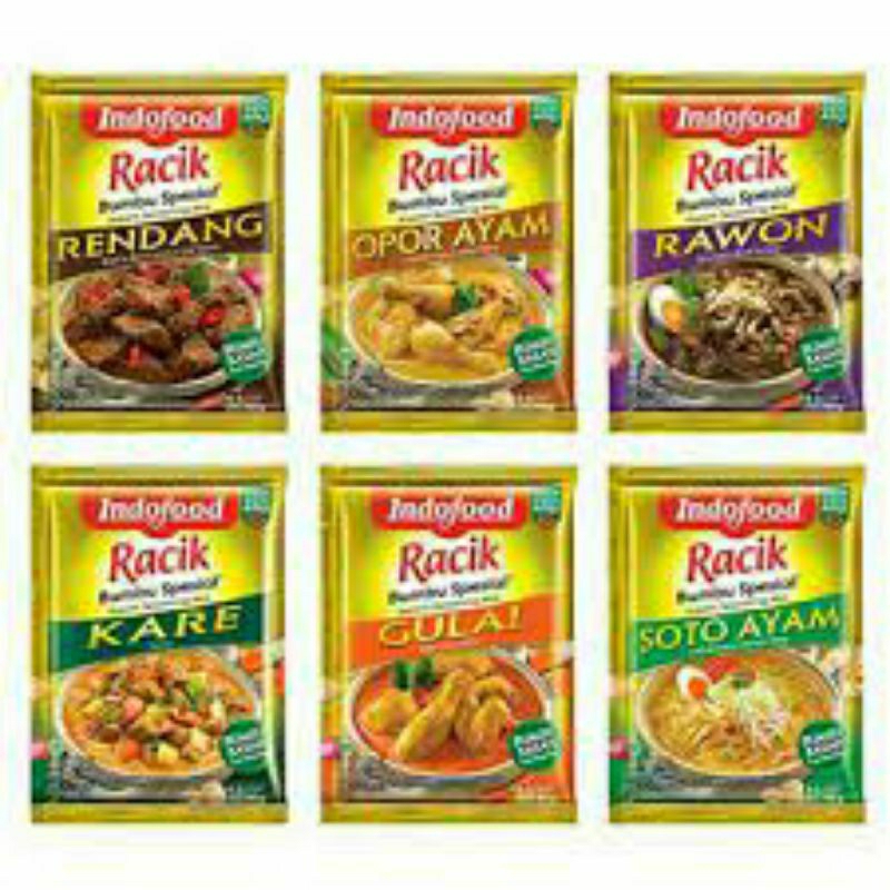 Jual INDOFOOD Bumbu Racik All Varian 45 gram - Bumbu Masak Daging ...