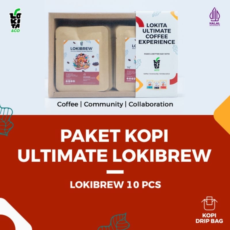 Jual Paket Kopi Drip Bag Lokibrew 10 Pcs (PAKET ULTIMATE KOPI) Coffee ...