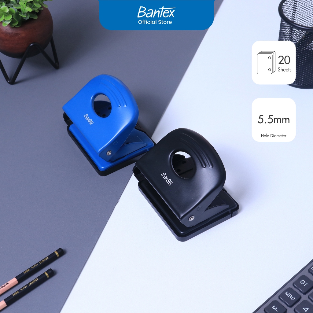 Jual Bantex Pelubang / Pembolong Kertas / Punch Besi Metal Untuk 20 ...