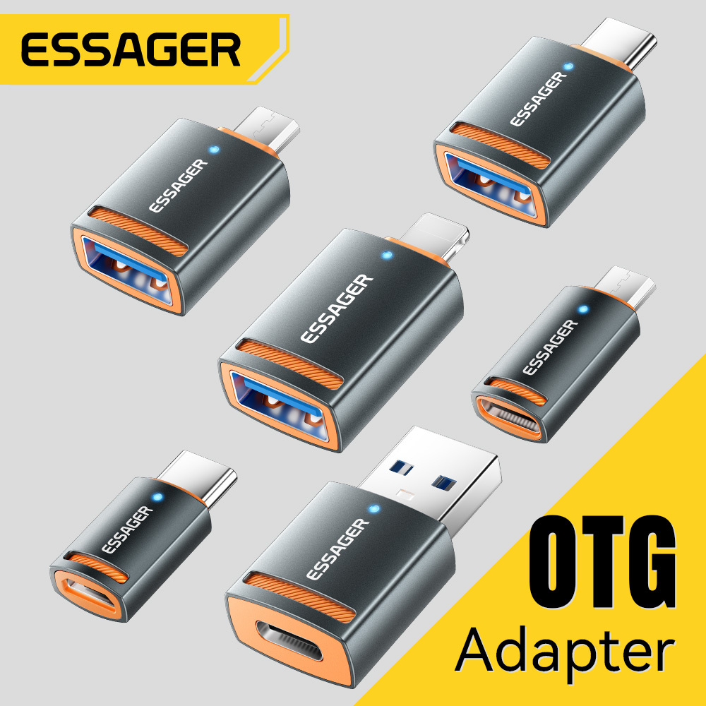 Jual Essager USB3.0 OTG Adapter Type-C USB-A Micro Female to USB Micro ...