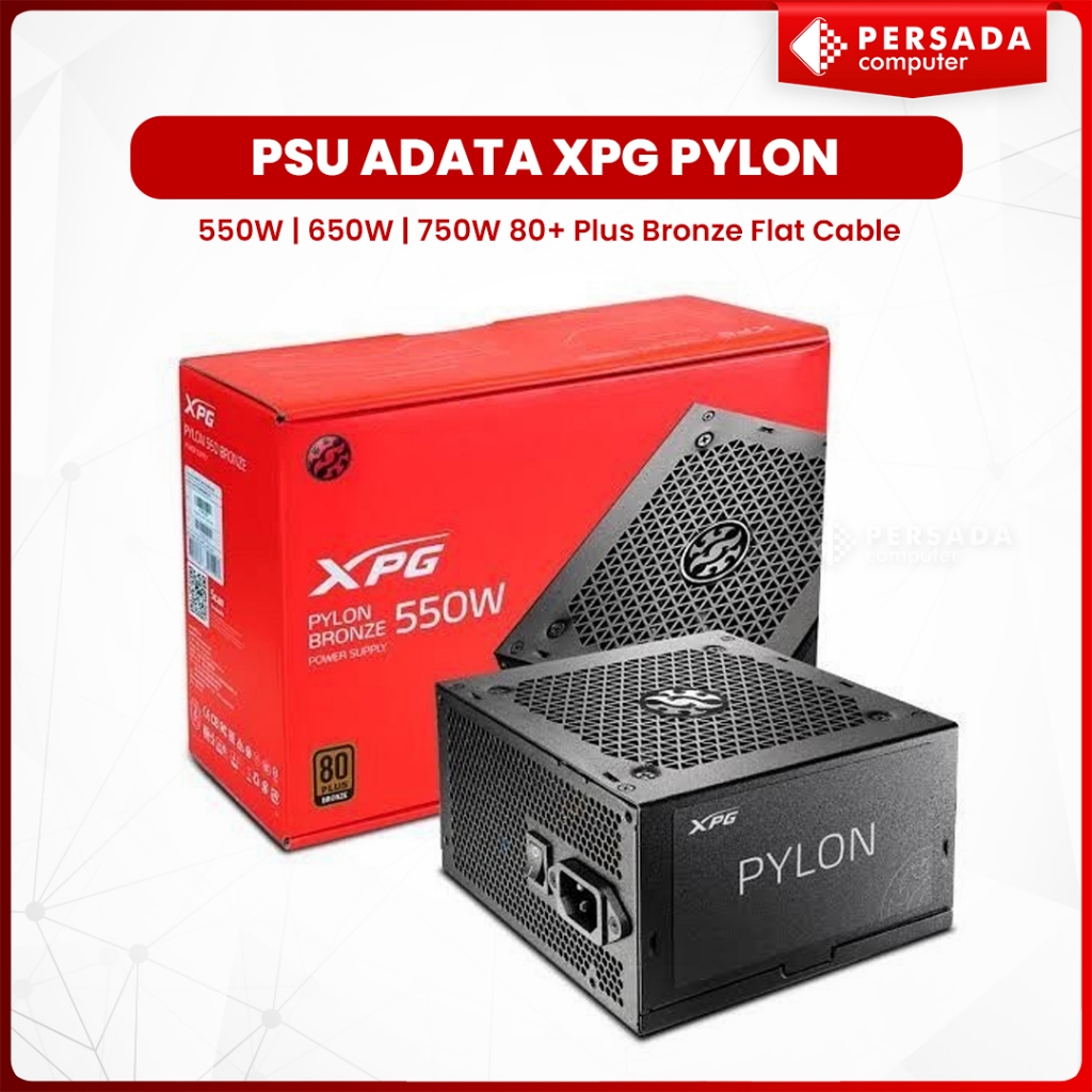 Jual PSU ADATA XPG PYLON 550W | 650W | 750W 80+ Plus Bronze Flat Cable | Shopee Indonesia