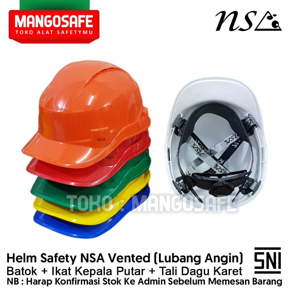 Jual Helm Safety NSA Vented Model Topi Baseball Cap Pilihan Warna Putih ...