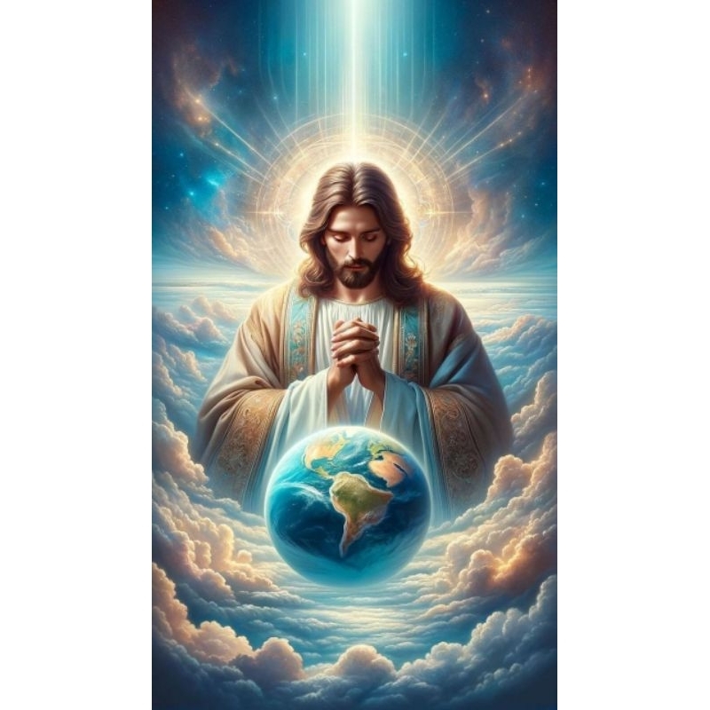 Jual poster cetak jumbo tuhan yesus hiasan dinding Tuhan yesus macam ...