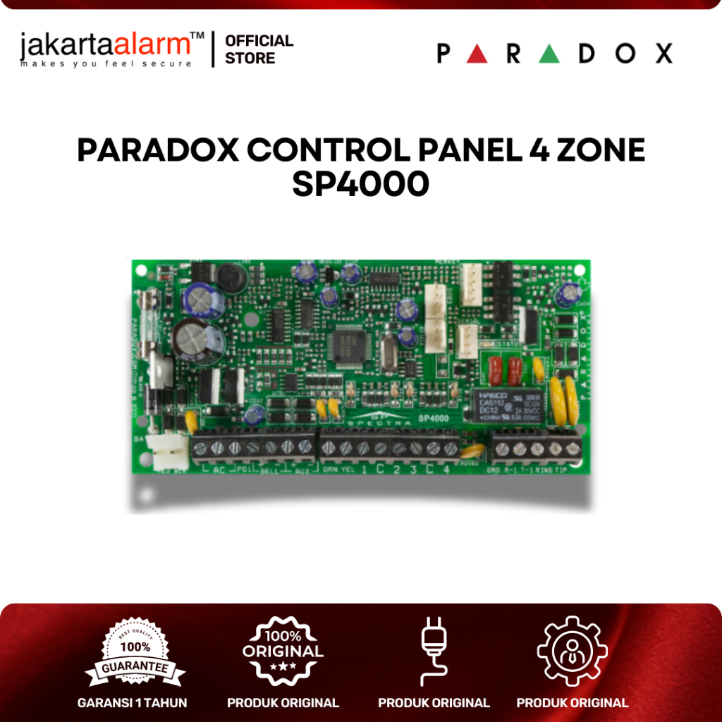 Jual PARADOX Control Panel 4 Zone SP4000 | Shopee Indonesia