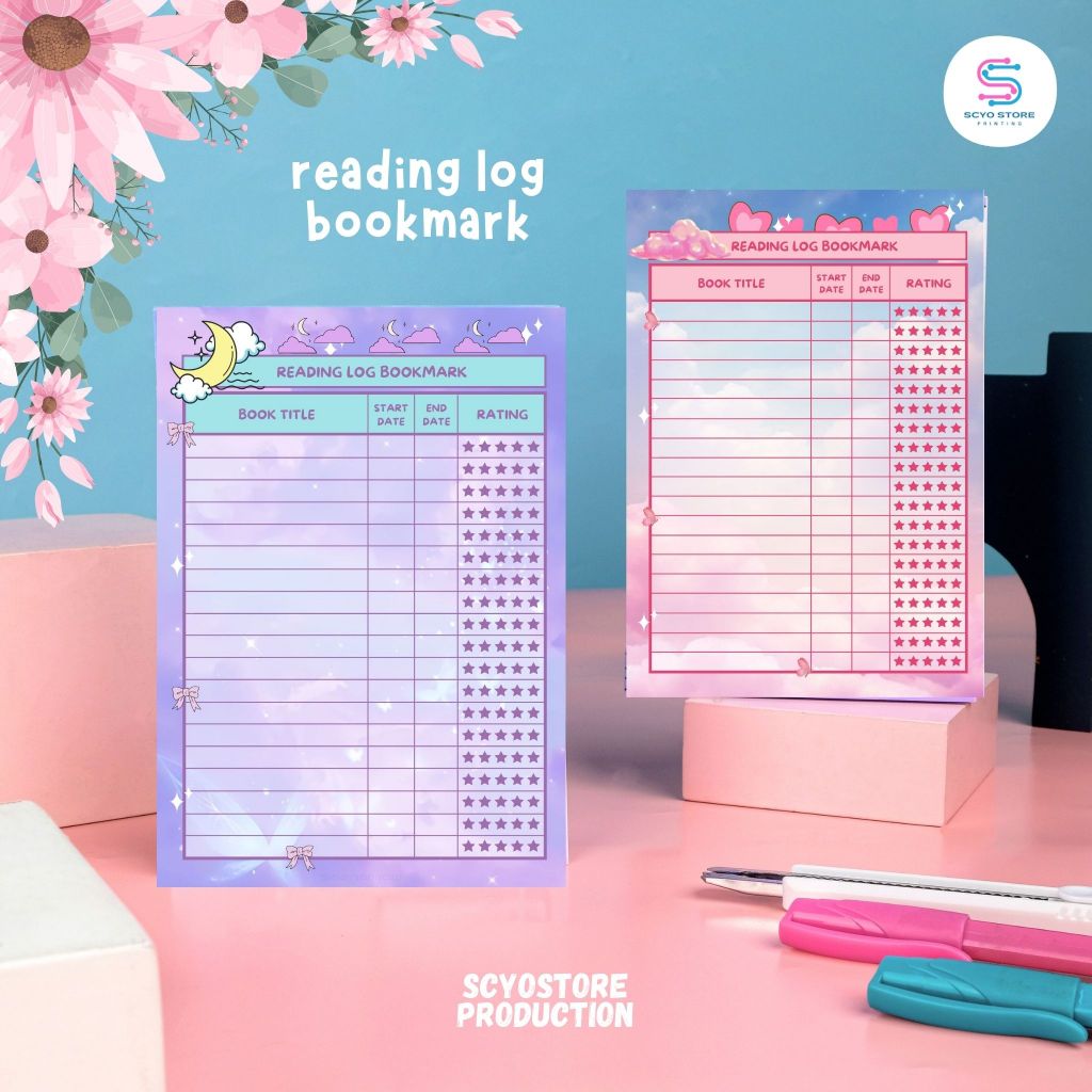 Jual Buku Daftar Membaca A6 Aesthetic Reading Log 30 Lembar | Shopee ...