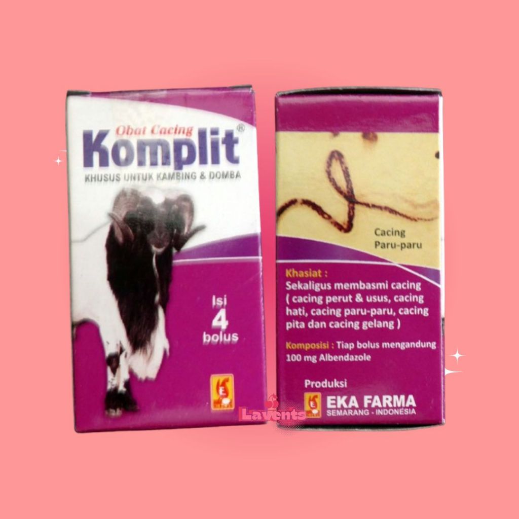 Jual Obat Cacing Kambing Domba KOMPLIT Ekafarma 1 Box 4 Bolus | Shopee ...