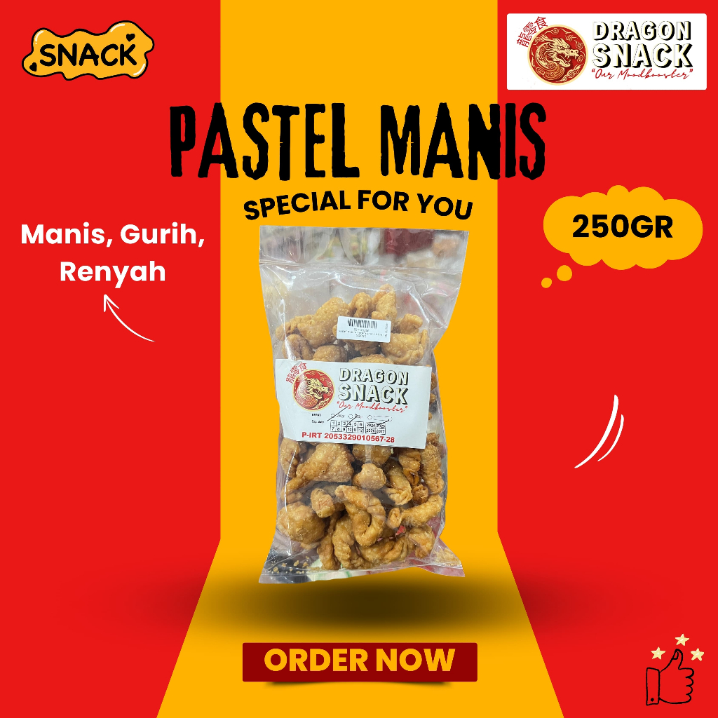 Jual PASTEL MANIS 250GR (DRAGON SNACK) | Shopee Indonesia