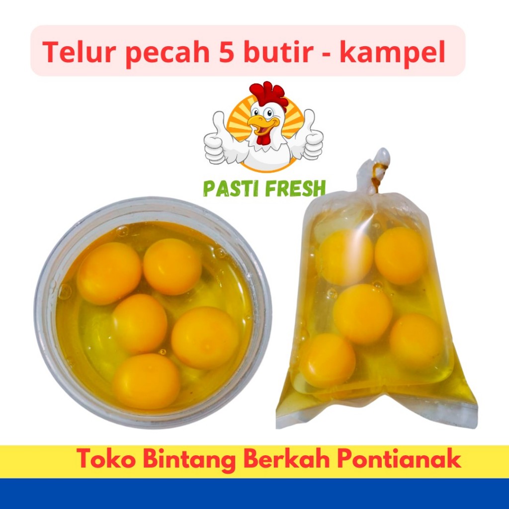 Jual Telur Ayam Pecah – 5 Butir per Kantong- ekonomis | Shopee Indonesia
