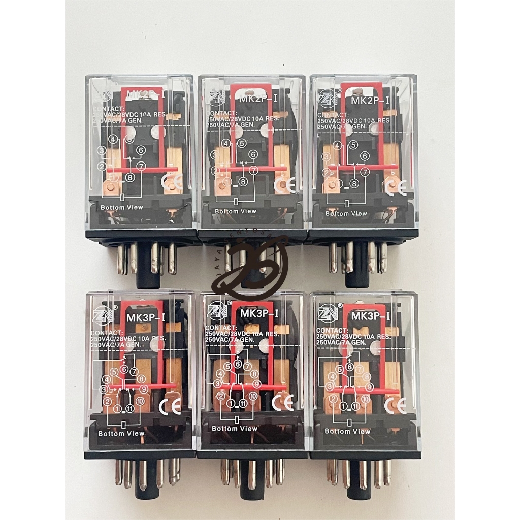 Jual RELAY MK2P / MK3P 12V MK2P 24V MK2P 220V MERK ZN 8 PIN RELAY MK2 P 220VOLT RILAY 220VAC ...