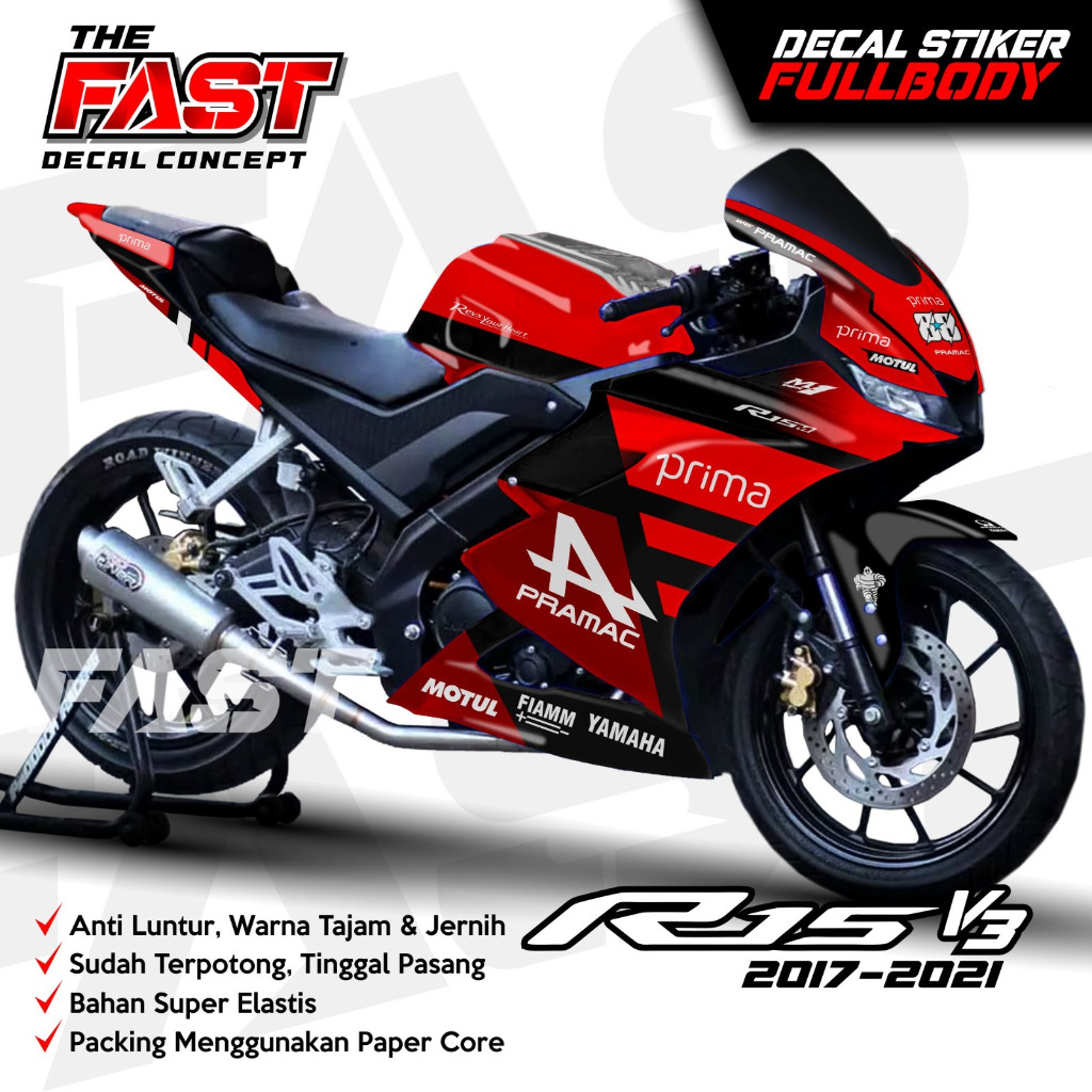 Jual Prima Decal Stiker Fullbody R15 V3 Full Body Stiker Decal Yamaha ...
