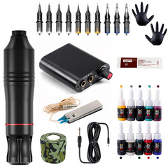 Jual Professional Rotary Tattoo Pen Kit - Complete Set with Machine ...