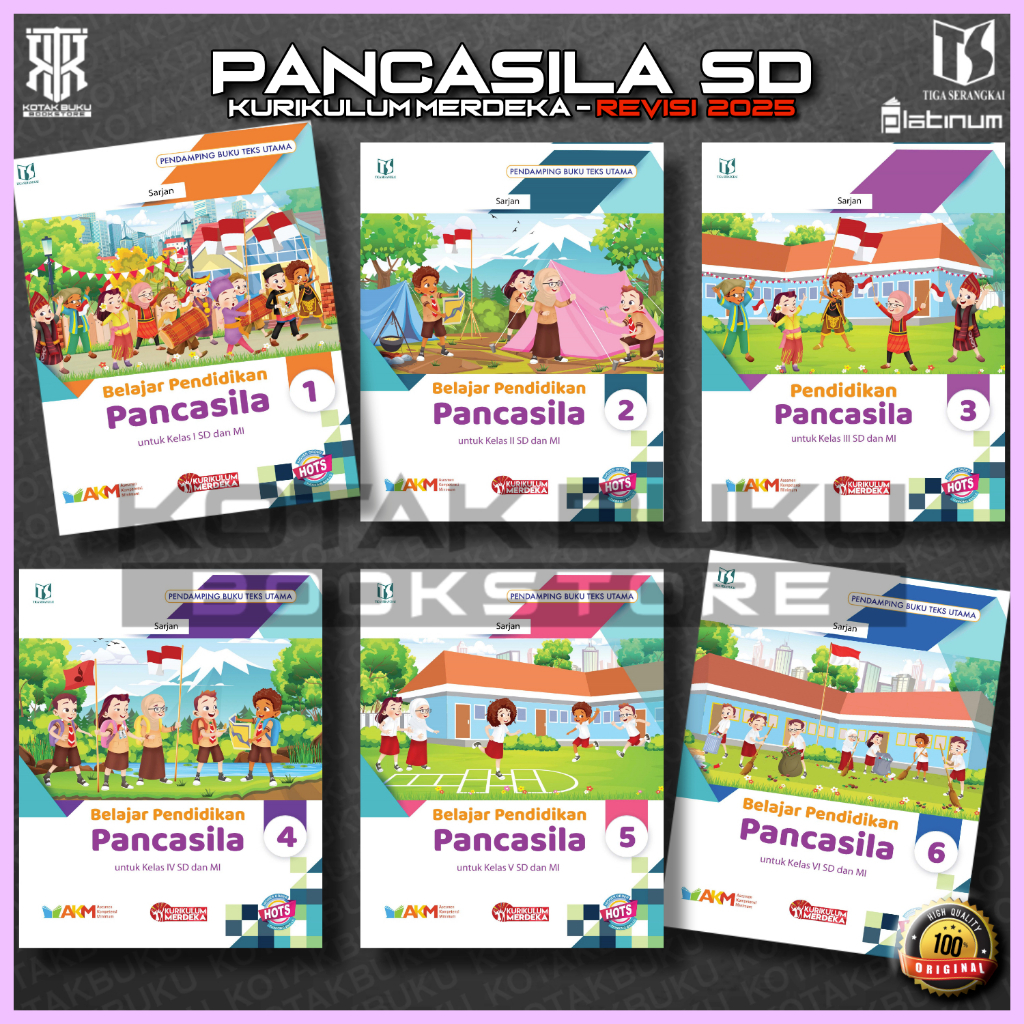 Jual Buku Pendidikan Pancasila SD / Pendidikan Pancasila Kelas 1 2 3 4 5 6 SD / Platinum Tiga ...