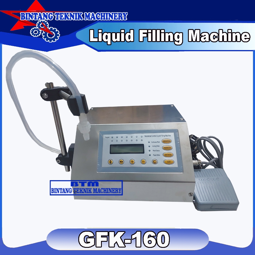 Jual Mesin Filling Liquid GFK-160 Mesin Pengisi Cairan 1 Nozzle | Shopee Indonesia