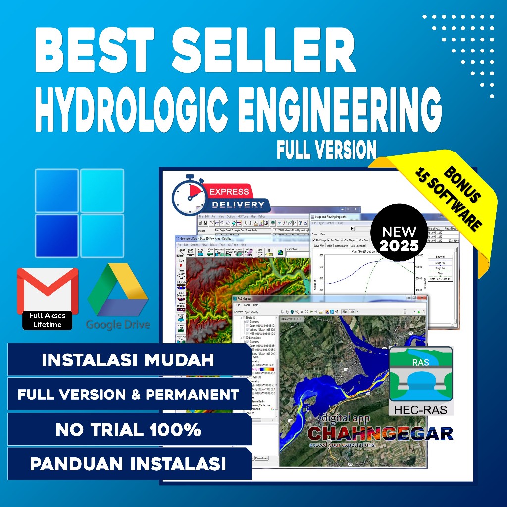 Jual HEC-RAS 5.0.3 Software HEC RAS Hydrologic Engineering Center | Shopee Indonesia