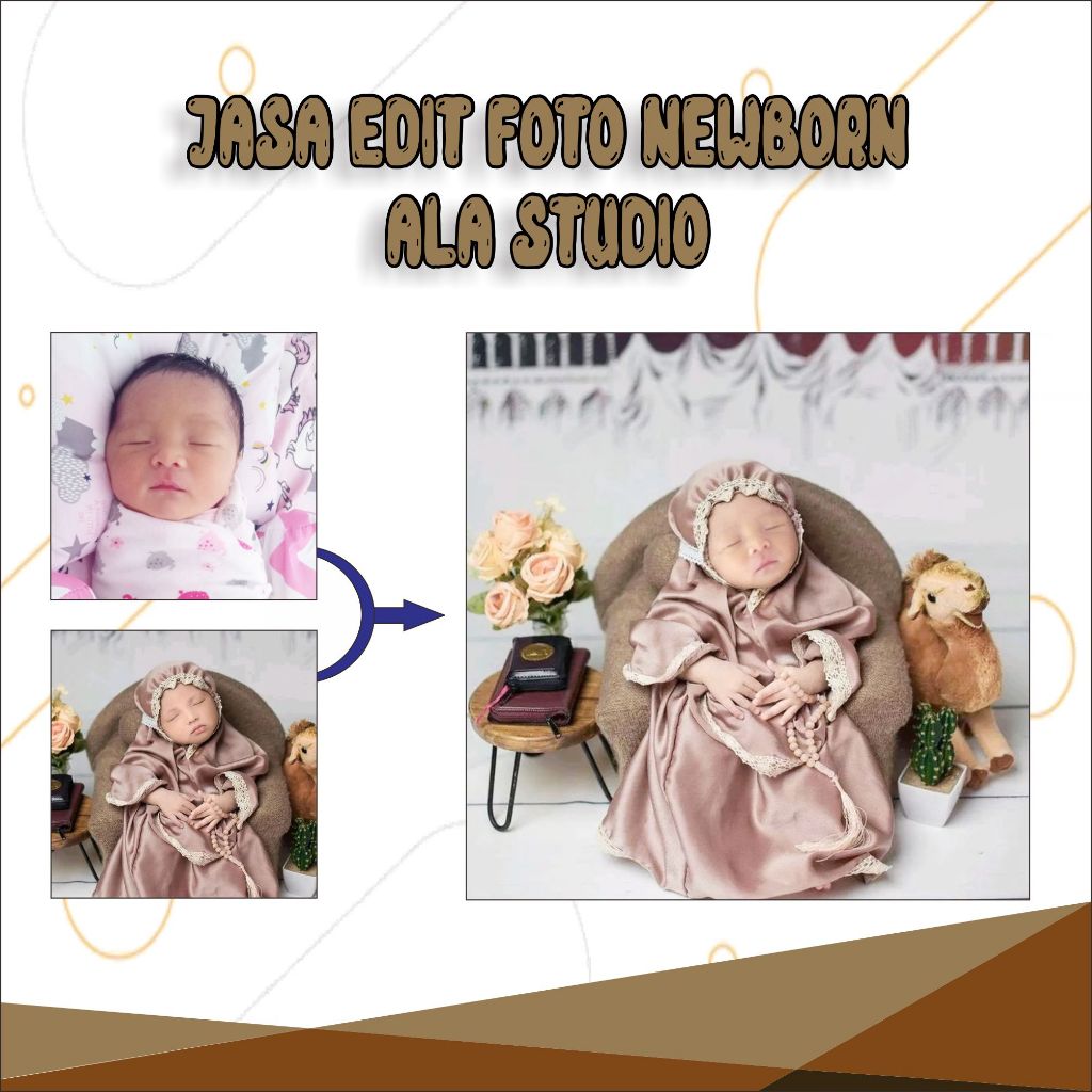 Jual Jasa Edit Foto Baby Newborn Ala Studio | Shopee Indonesia
