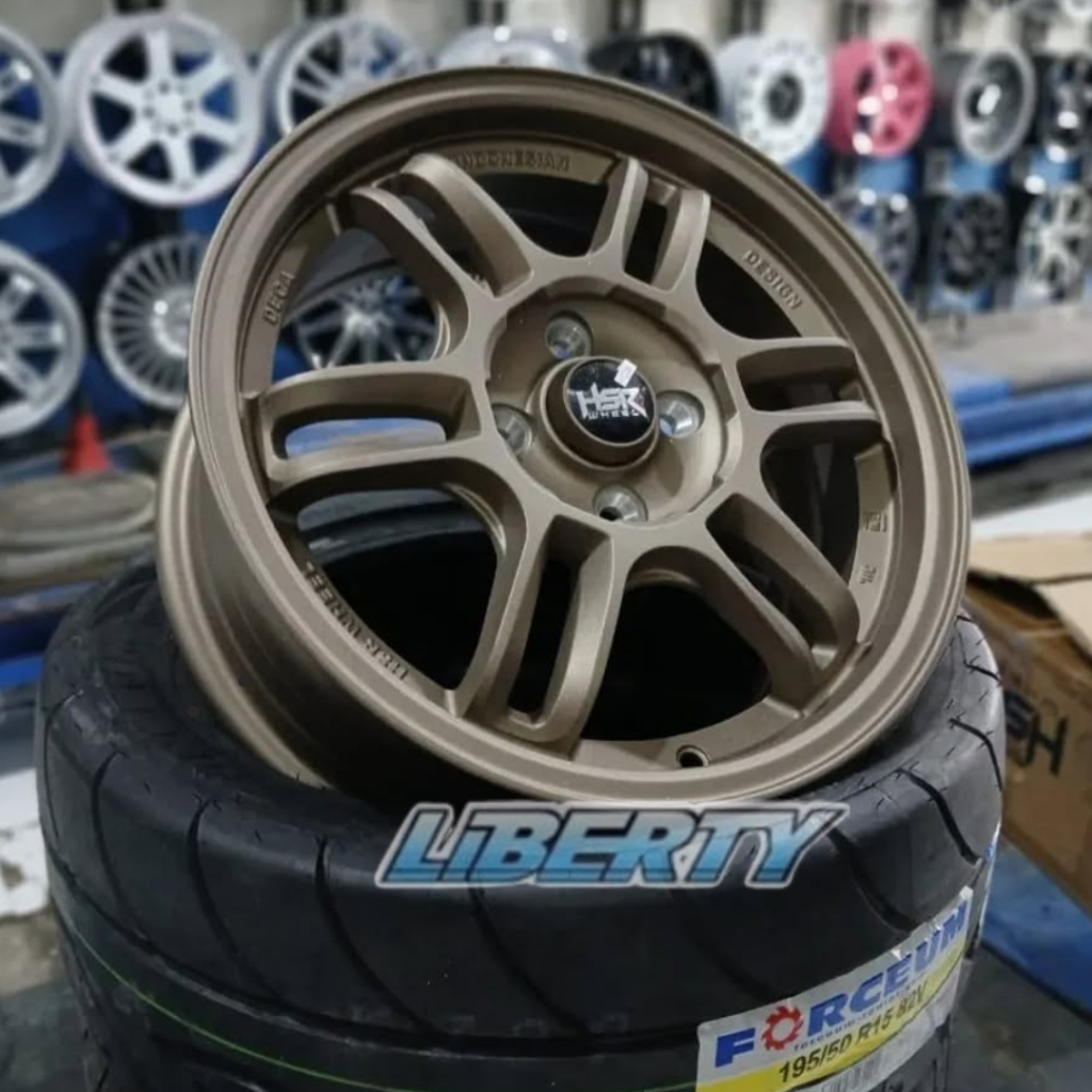 Jual Jual Velg Model RPF HSR AERI R15 Single Pcd 4x100 Lebar 6,5 Et 42 Bisa Buat Vios,City,Yaris ...