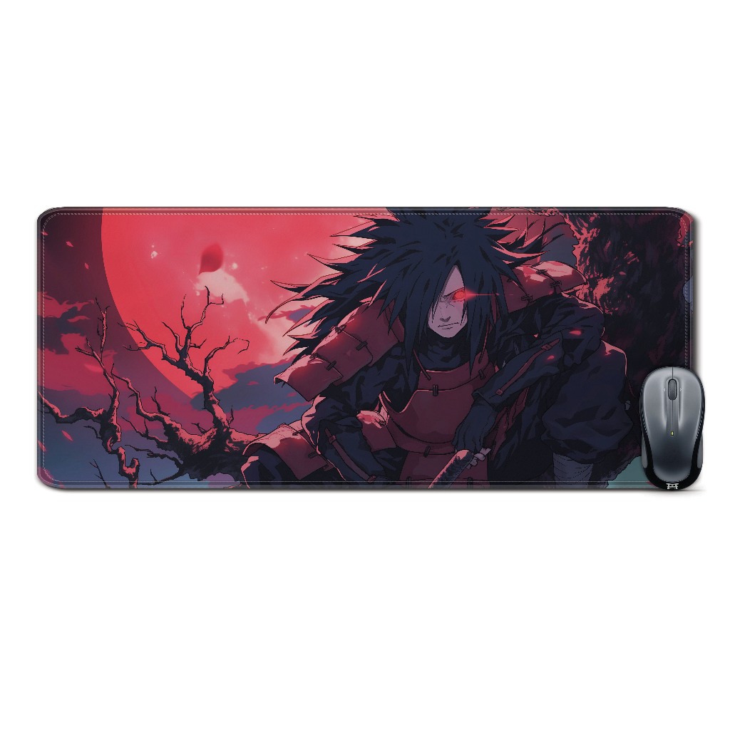 Jual Deskmat mousepad extended anime UCHIHA MADARA RED MOON - NARUTO ...