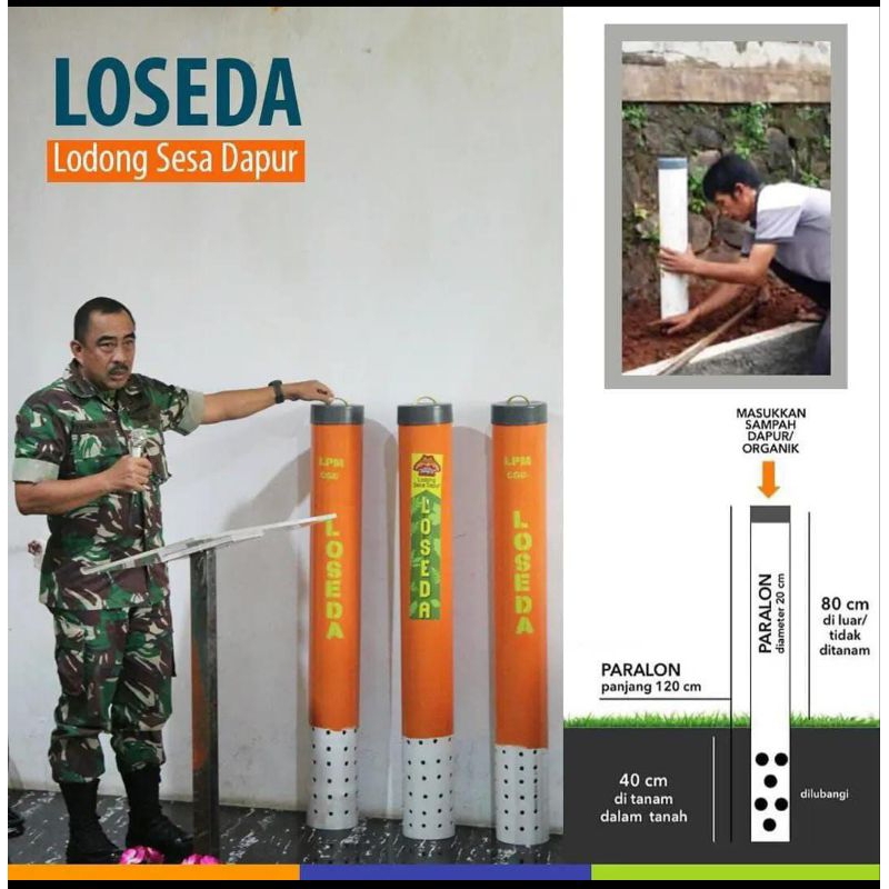 Jual 4" biopori resapan /loseda,(lodong sisa dapur) | Shopee Indonesia