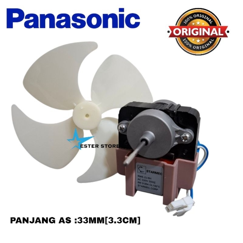 Jual Set Motor Fan +Baling kulkas panasonic 2 pintu Dinamo motor Fan ...