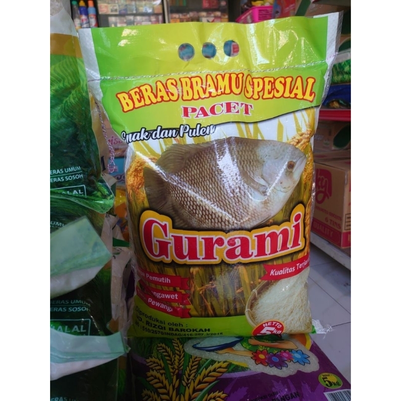 Jual Beras Bramu | Beras Pacet | Beras Gurami 5 Kg | Shopee Indonesia