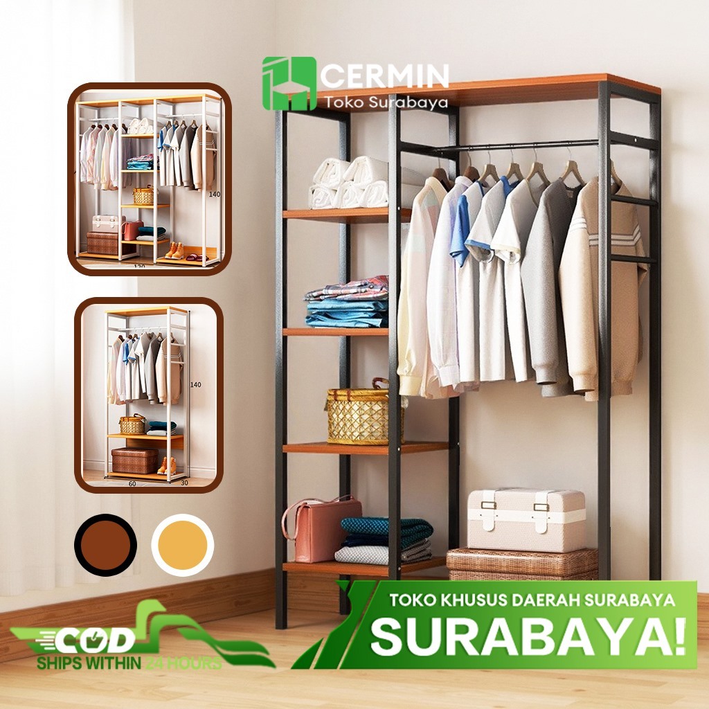Jual Rak Baju Gantung Gantungan Baju Stand Hanger Kayu Stand Hanger ...