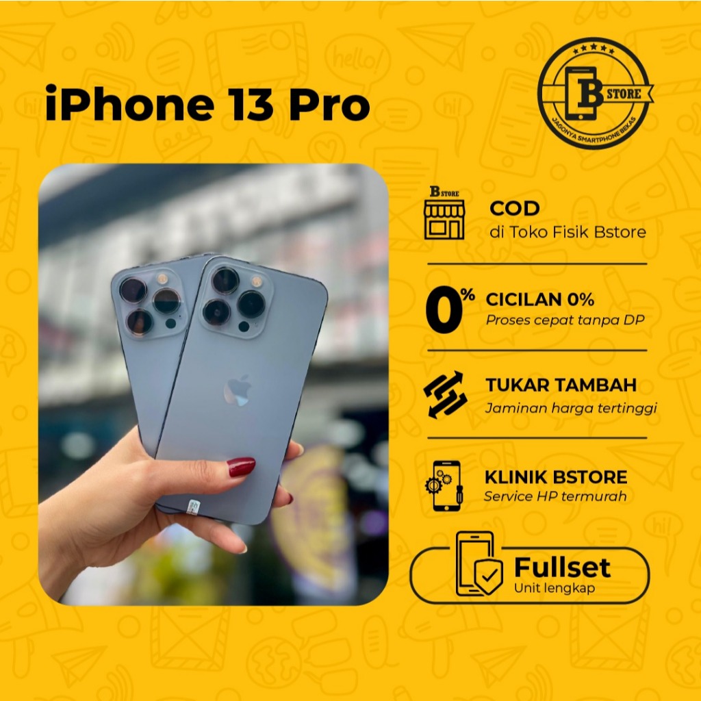 Jual IP 13 PRO 128GB - FULLSET - SECOND TERDAFTAR | Shopee Indonesia