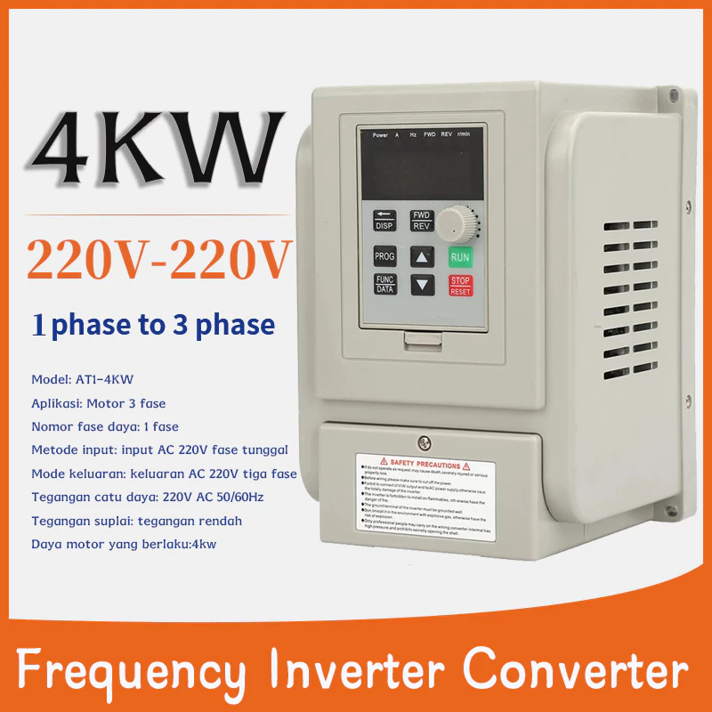 Jual Konverter Pengatur Inverter Frekuensi Variabel 2hp 1.5kW input 220V output 3phase Variabel ...