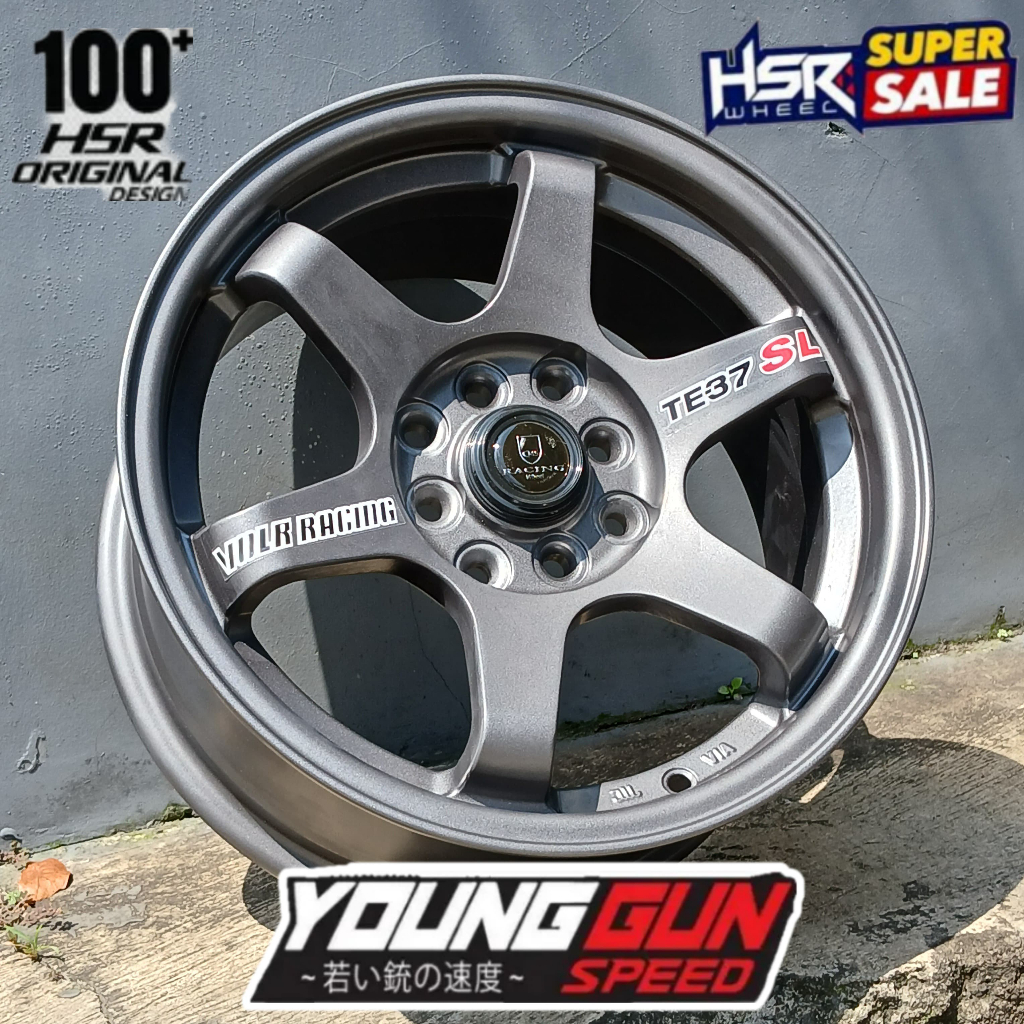 Jual velg te 37 ring 15 hole 4 untuk brio agya vios city karimun pelek ...