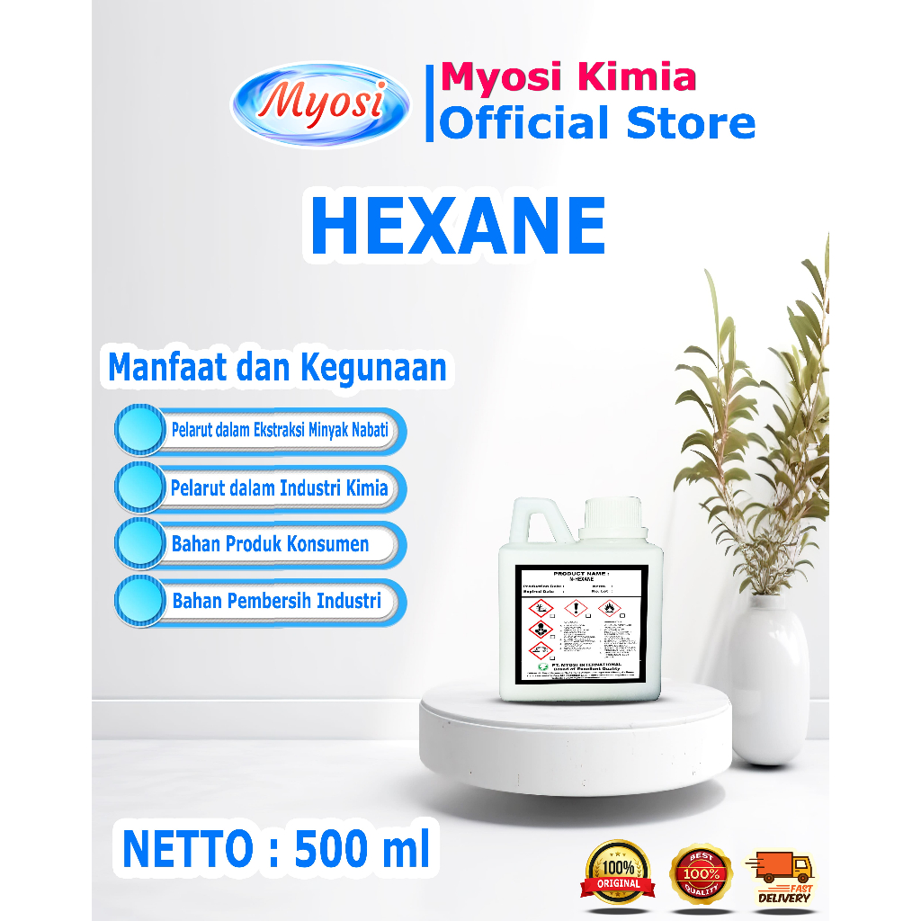 Jual N-Hexane / Normal Hexane / Heksana 500 mL - Pelarut Industri ...