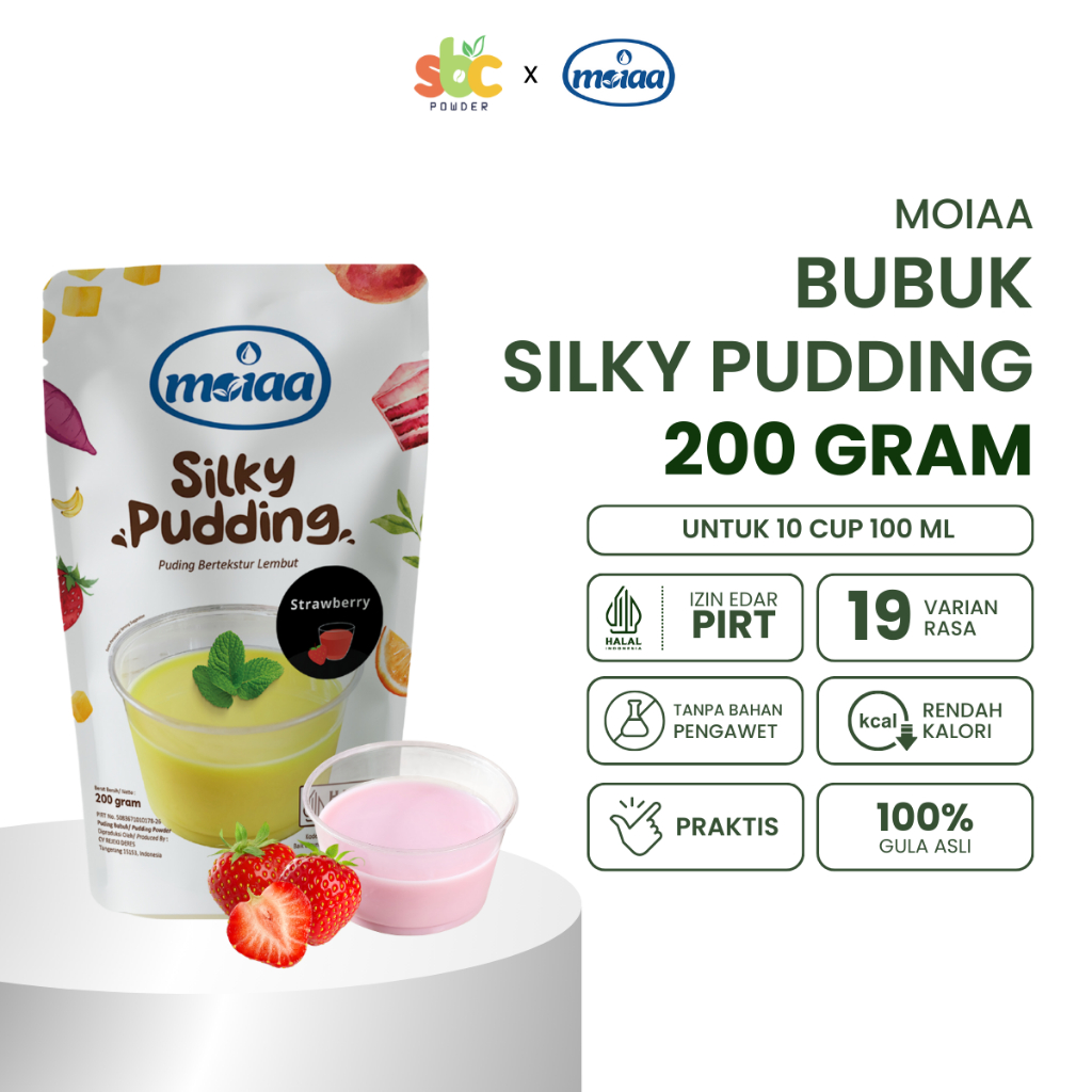 Jual SBC x MOIAA - Silky Pudding 200 gram / Bubuk Puding Instan 19 ...