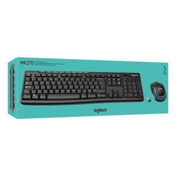 Jual Keyboard Logitech Wireless Combo + Mouse Mk270 | Shopee Indonesia